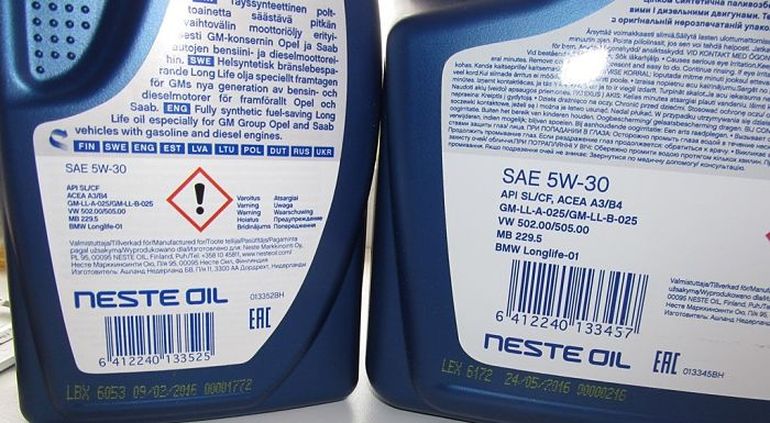 Neste City Pro LL 5W-30: описание, характеристики, сертификация, форма